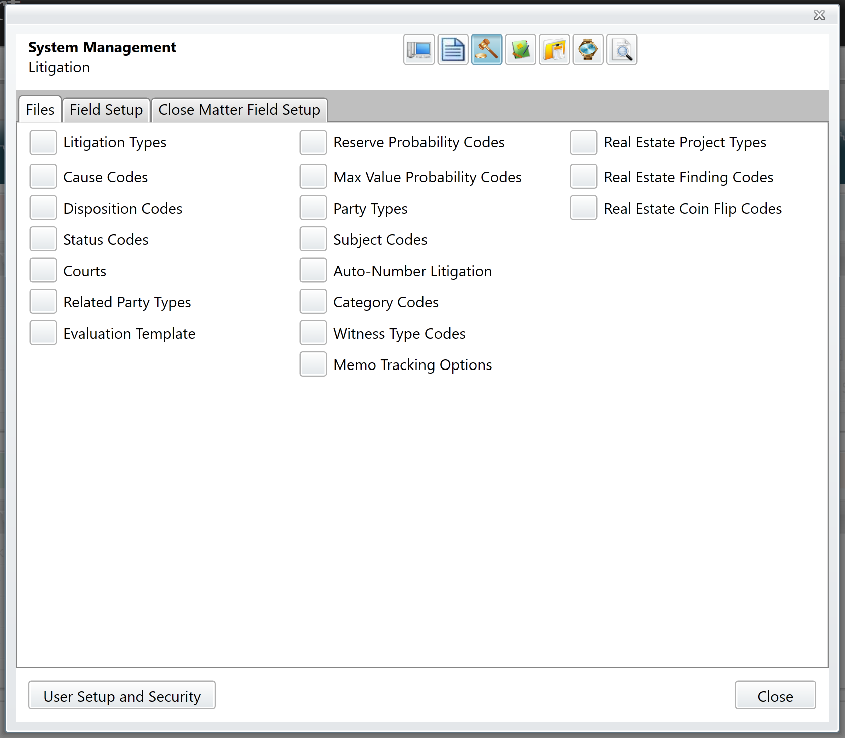 Manage Litigation Codes – Cycom Help Center