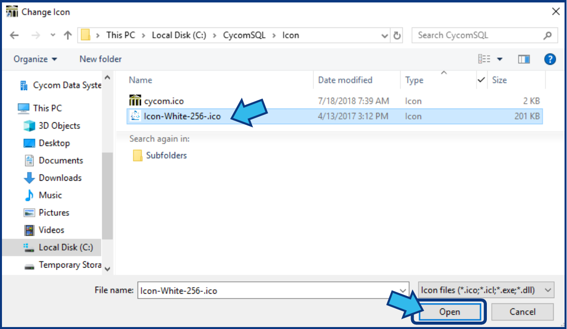 Change Desktop Icon – Cycom Help Center