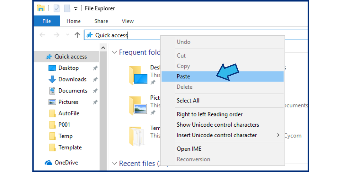 Access Template Folder – Cycom Help Center