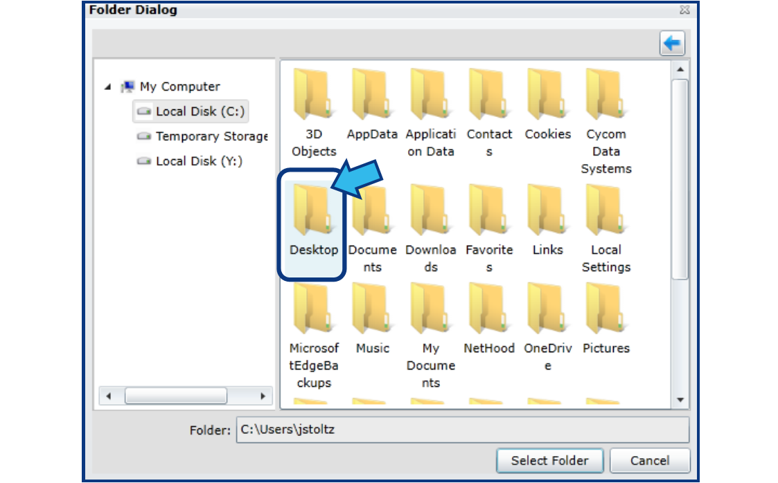Import a Folder from Desktop – Cycom Help Center
