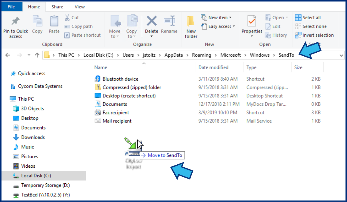 Add CLW to Send To Menu – Cycom Help Center