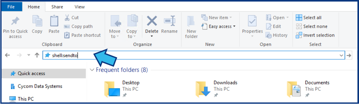 Add CLW to Send To Menu – Cycom Help Center