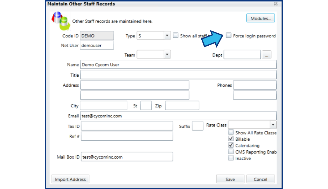 Remove the Login Prompt for a User – Cycom Help Center