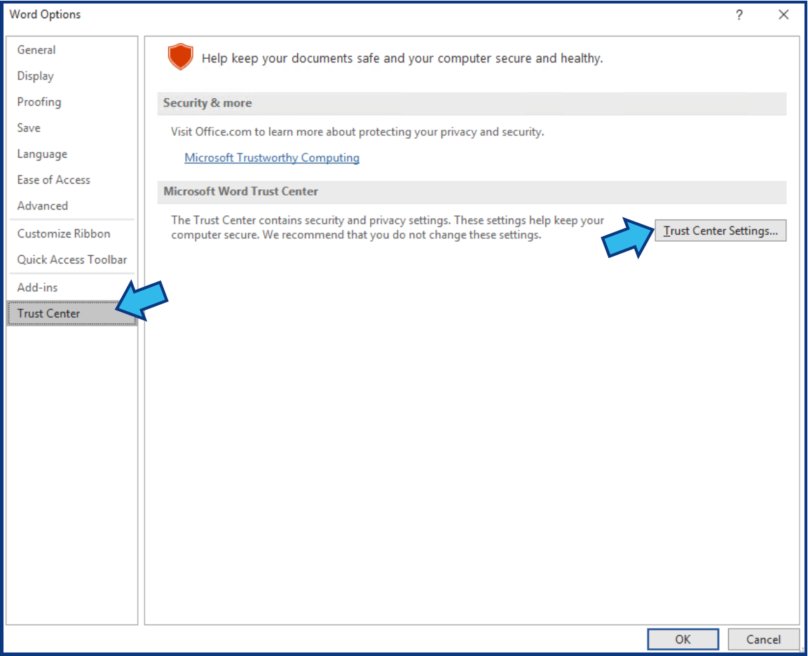 Configure Word for CLW – Cycom Help Center