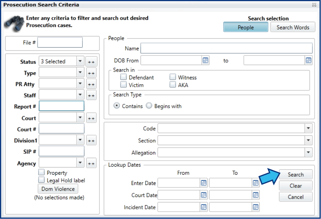 Training Notes - Prosecution Module – Cycom Help Center