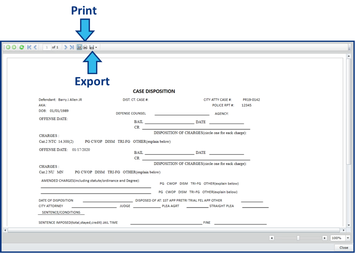 Training Notes - Prosecution Module – Cycom Help Center
